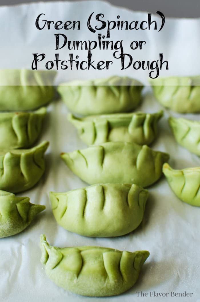 How to make Green Dumpling Dough (Potsticker Dough) - The Flavor Bender