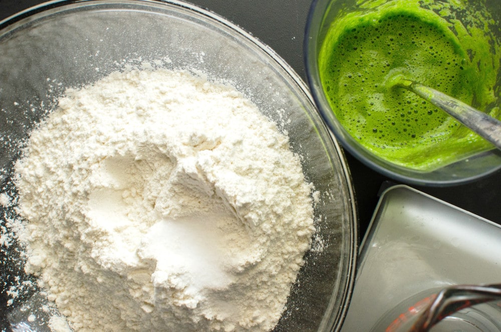 How to make Green Dumpling Dough (Potsticker Dough) - The Flavor Bender