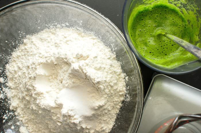How to make Green Dumpling Dough (Potsticker Dough) - The Flavor Bender