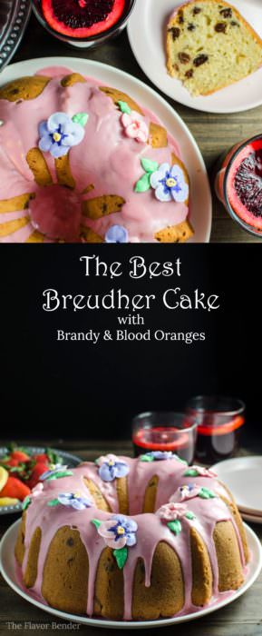 Delicious Breudher Cake with Blood Orange Glaze - The Flavor Bender