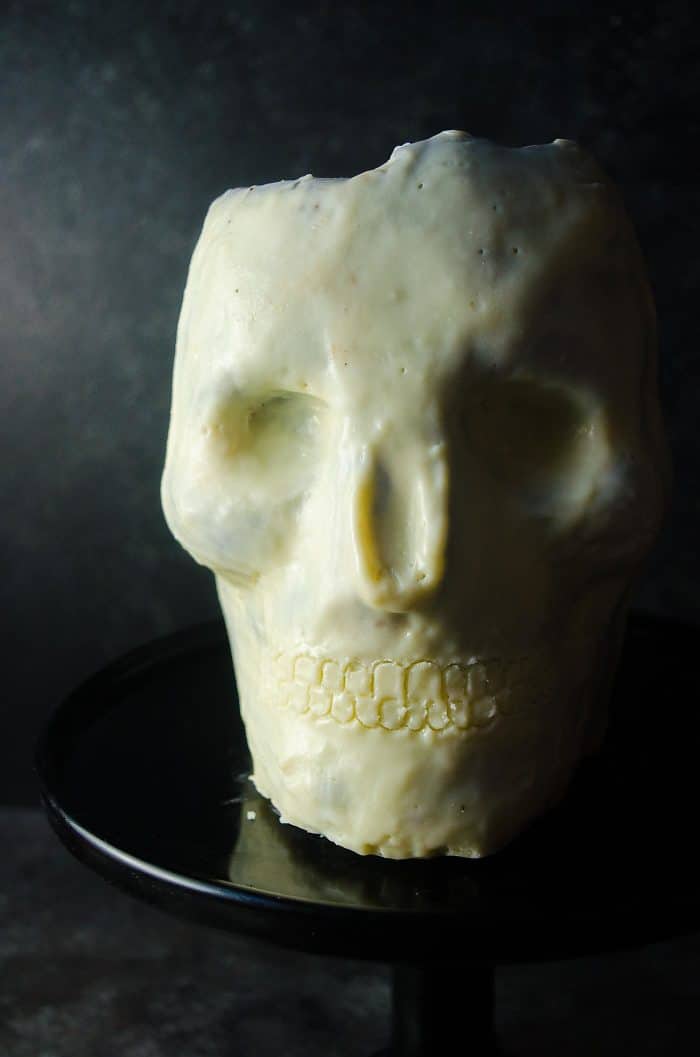 Chocolate Skull Cake (Halloween Cake Recipe) - The Flavor Bender