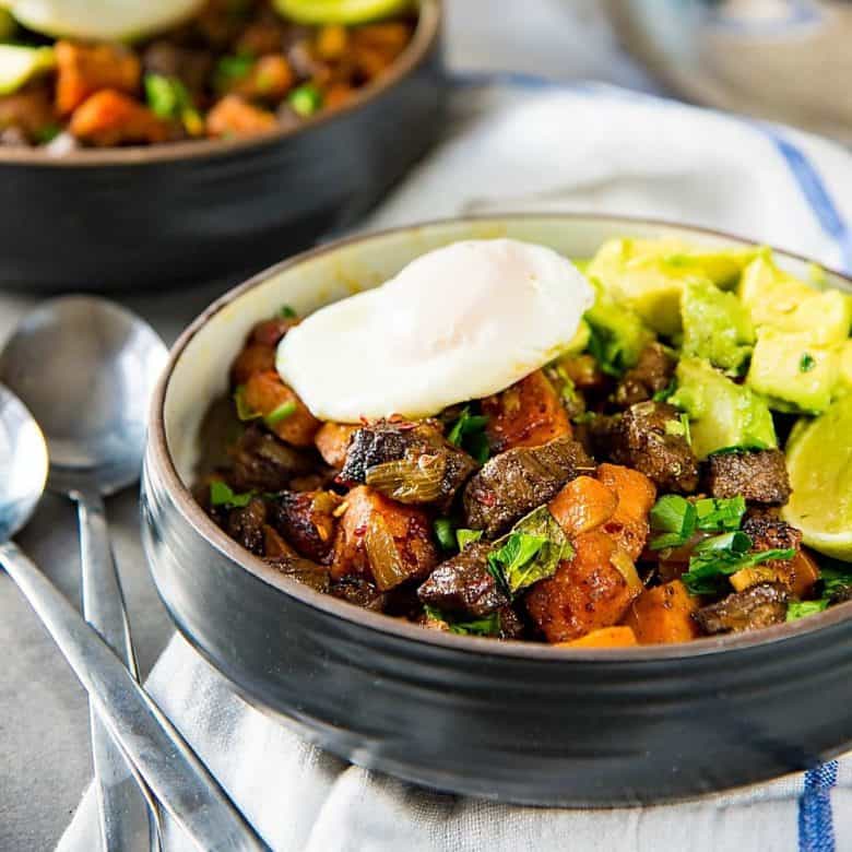 Steak and Sweet potato Hash - The Flavor Bender