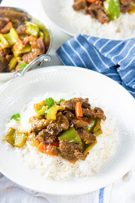 Sri Lankan Devilled Beef (Spicy Dry Beef Curry) - The Flavor Bender