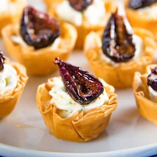 Goat Cheese and Roasted Fig Tartlet - The Flavor Bender