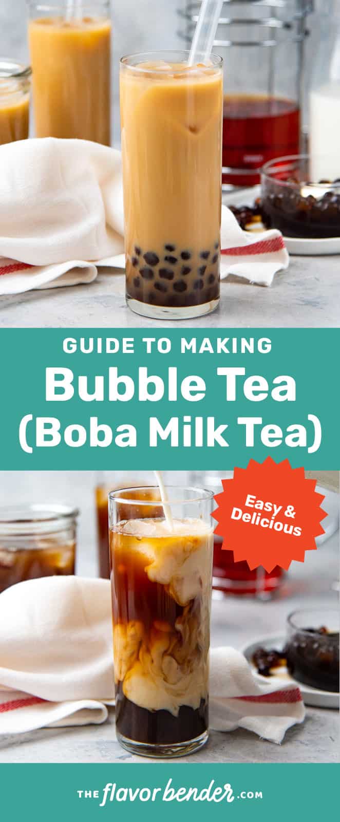 Homemade Bubble Tea Drink (Boba Tea) - The Flavor Bender