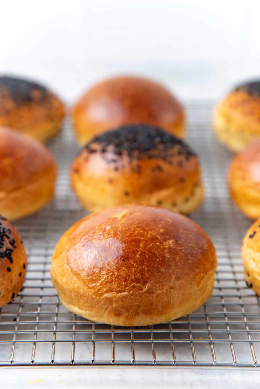 Easy Brioche Buns Recipe (Soft, light burger buns) - The Flavor Bender