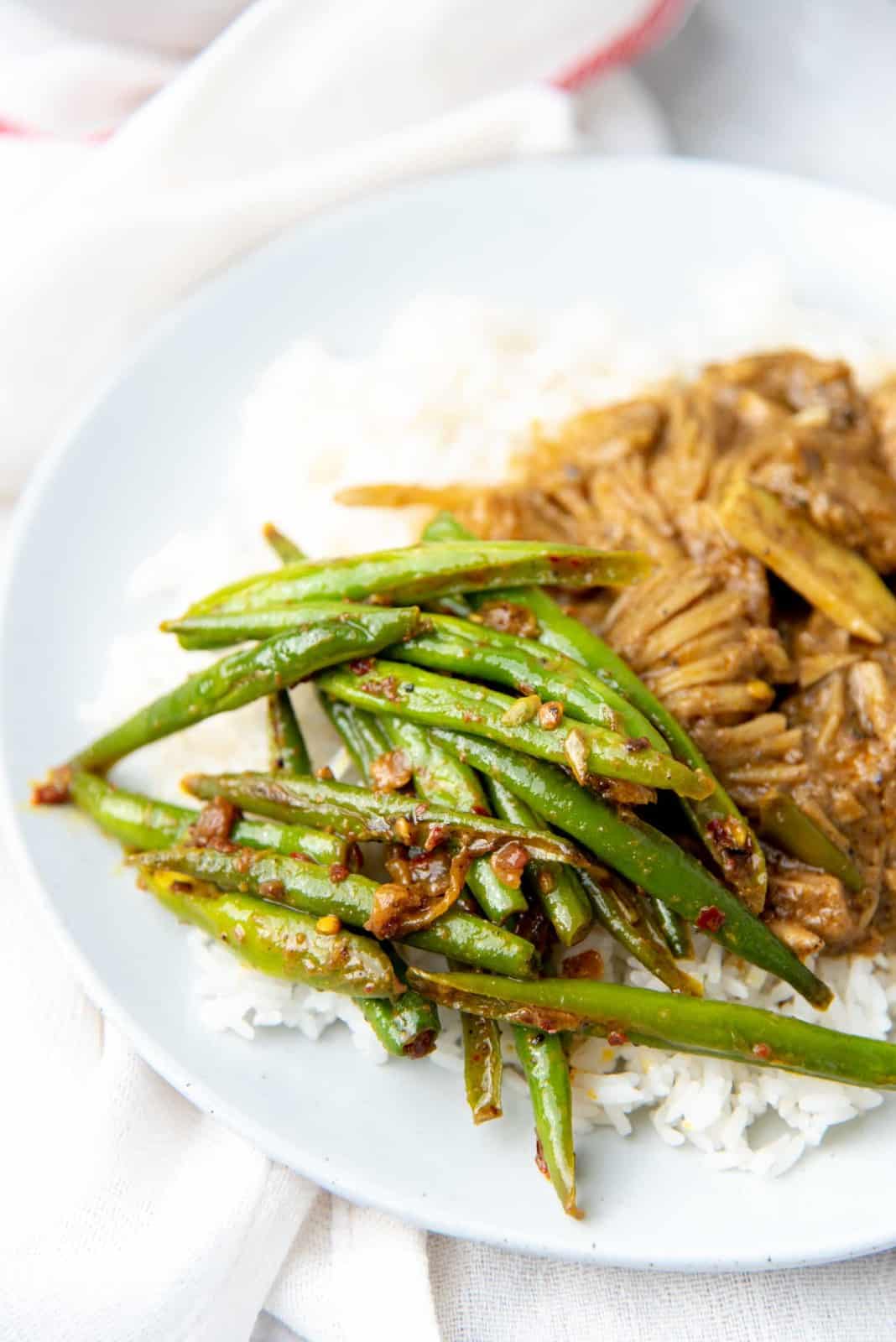 Sri Lankan Green Bean Stir Fry - The Flavor Bender
