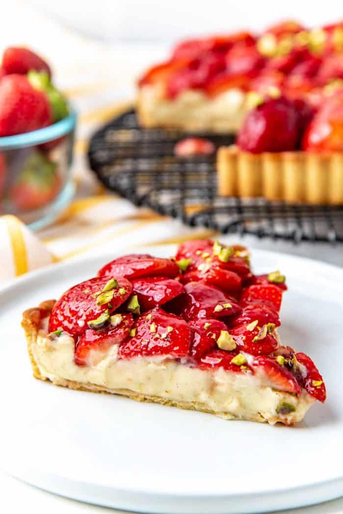 Strawberry Tart with Pastry Cream - The Flavor Bender