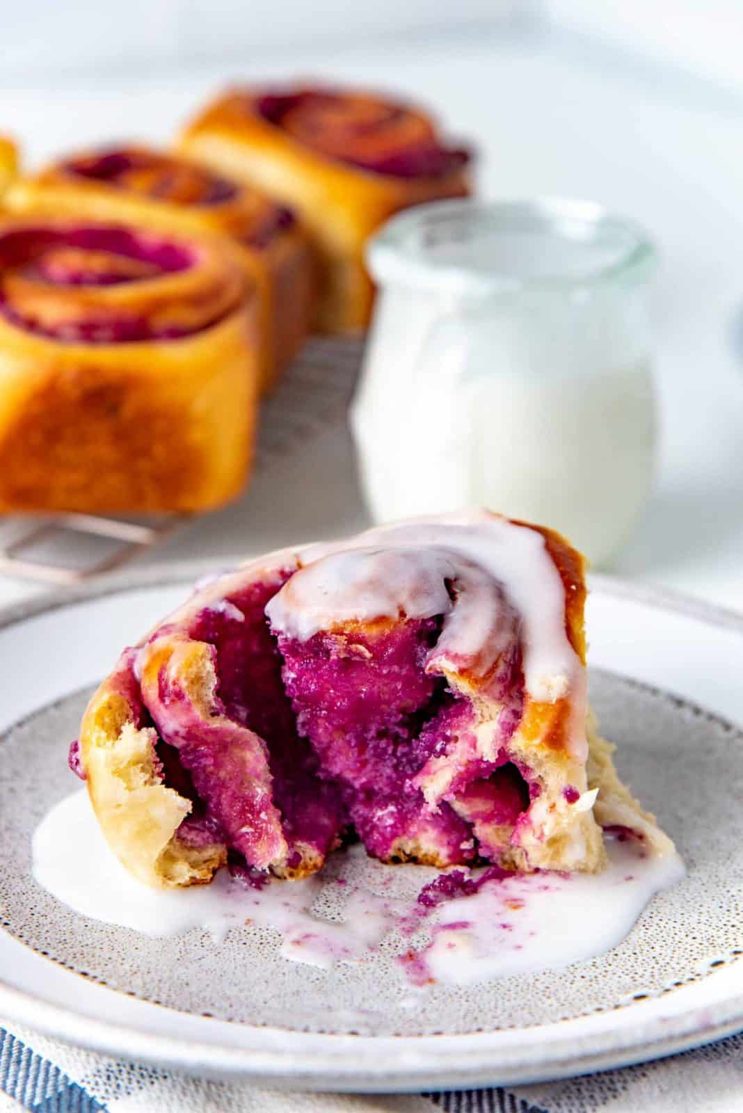 Ube bread rolls (overnight recipe) - The Flavor Bender