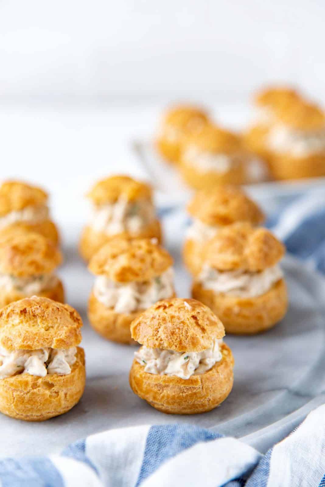 Chicken Bouchees (Chicken Puffs) - The Flavor Bender