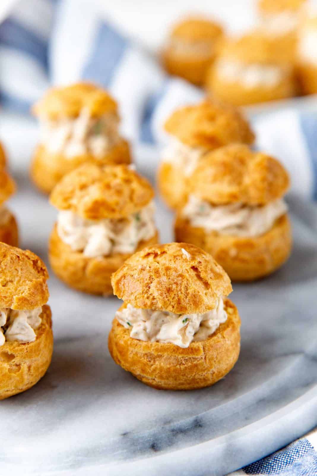 Chicken Bouchees (Chicken Puffs) - The Flavor Bender
