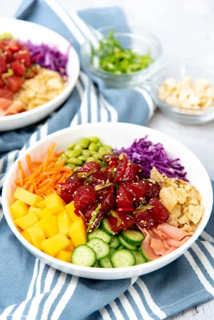 Ahi Tuna Poke Bowl Recipe - The Flavor Bender