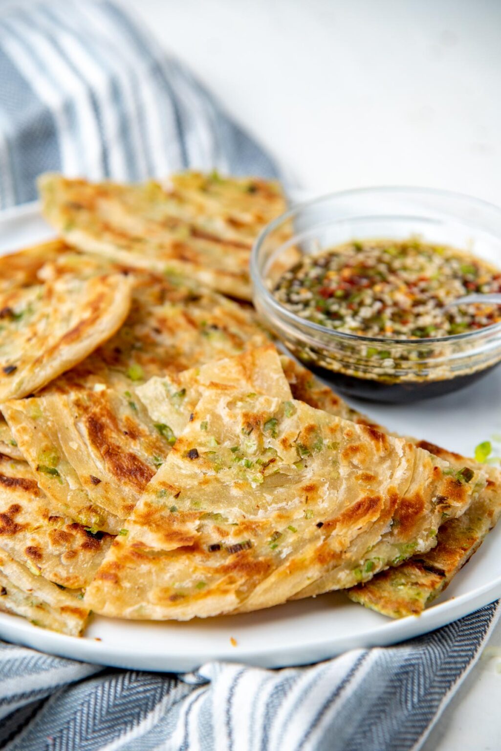 Flaky Chinese Scallion Pancakes (Foolproof Recipe) - The Flavor Bender