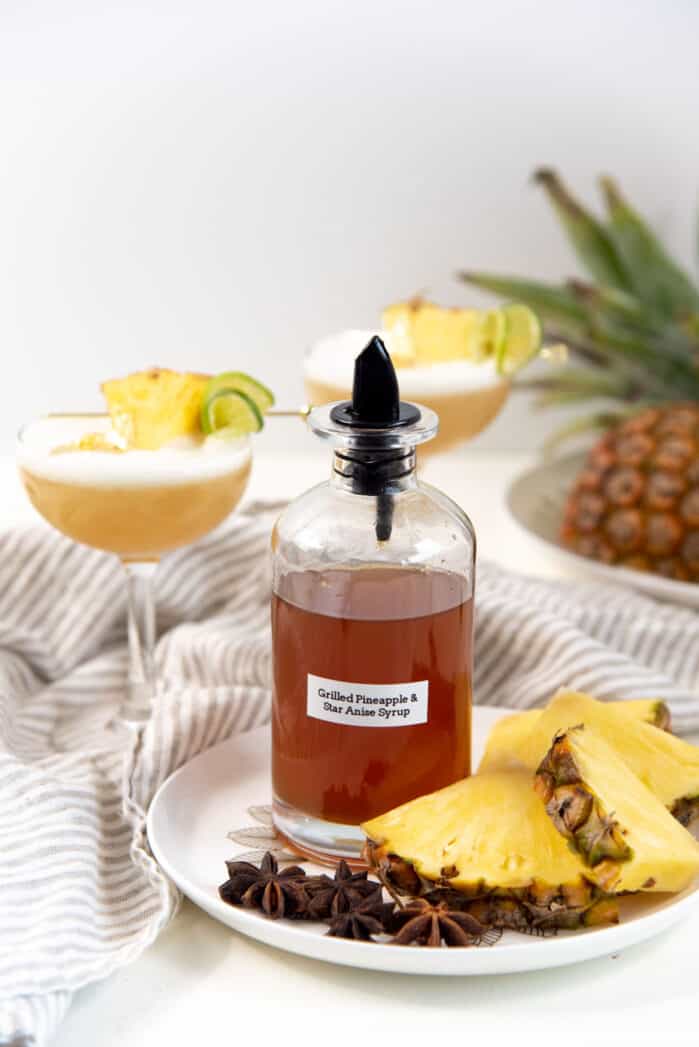 Grilled Pineapple Syrup with Star Anise - The Flavor Bender