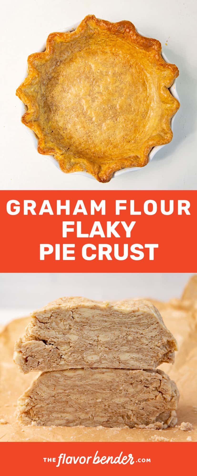 Graham Flour Pie Crust (Graham Cracker Pie Crust) - The Flavor Bender