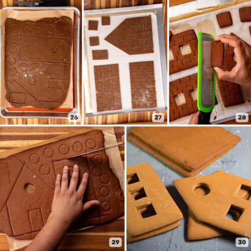 How To Make A Gingerbread House (Recipe & Template) - The Flavor Bender