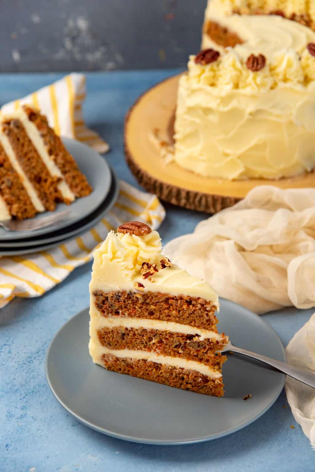 Best Ever Carrot Cake with Cream Cheese Frosting - The Flavor Bender