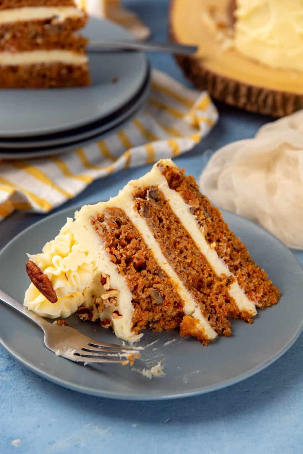 Best Ever Carrot Cake with Cream Cheese Frosting - The Flavor Bender