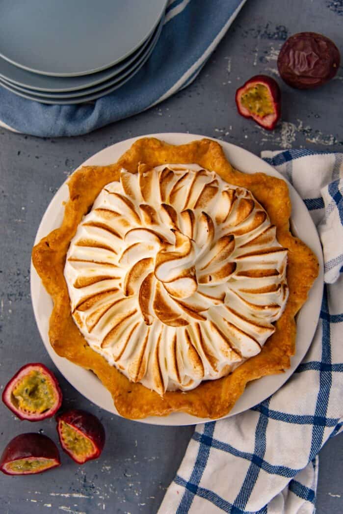 Passion Fruit Pie Recipe - The Flavor Bender