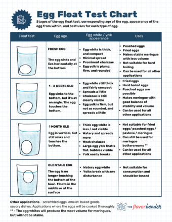 Egg Float Test (How To Tell If Eggs Are Fresh) - The Flavor Bender