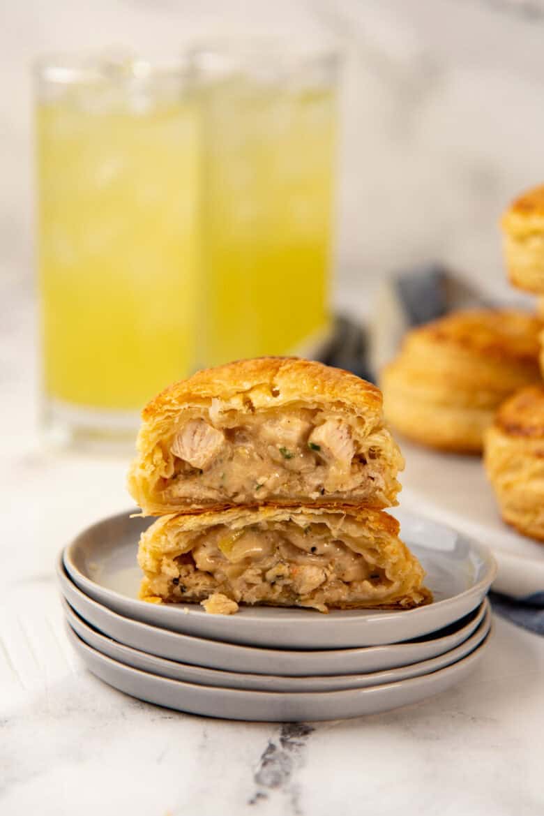Creamy Mini Chicken Pies with Puff Pastry - The Flavor Bender