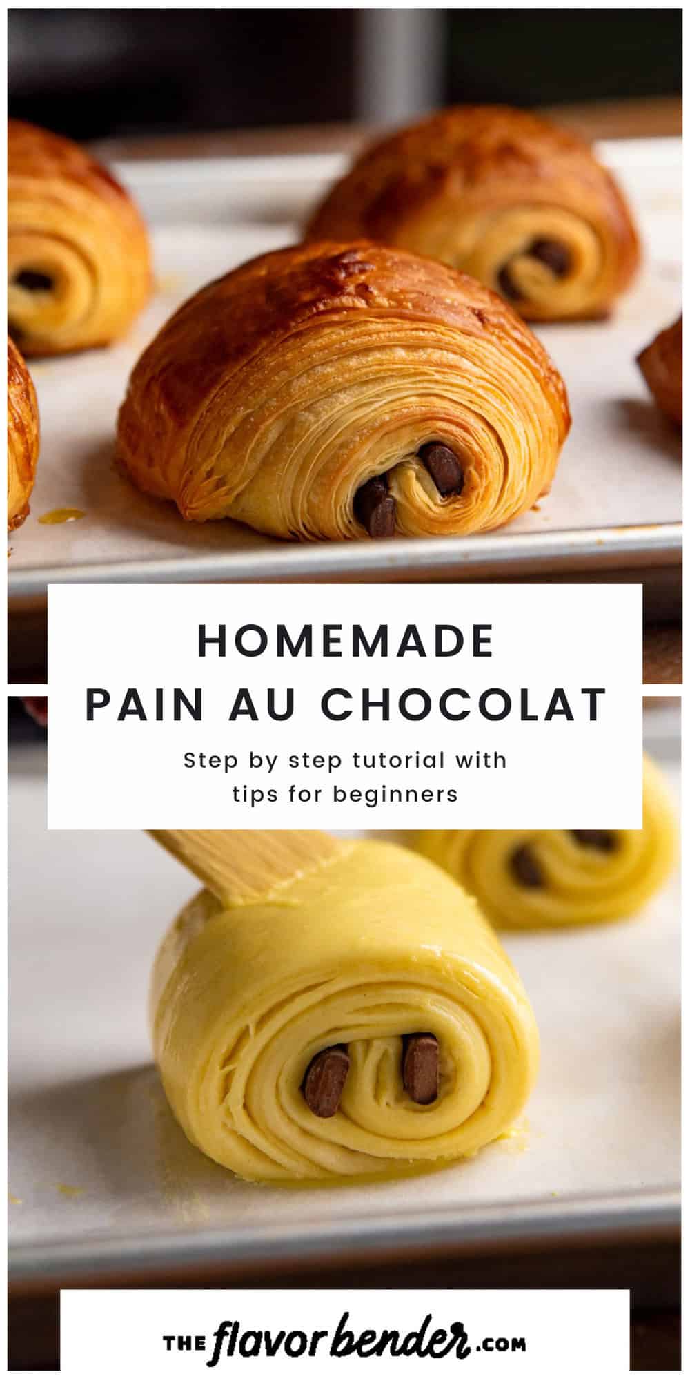 Pain Au Chocolat Recipe (Chocolate Croissants) - The Flavor Bender