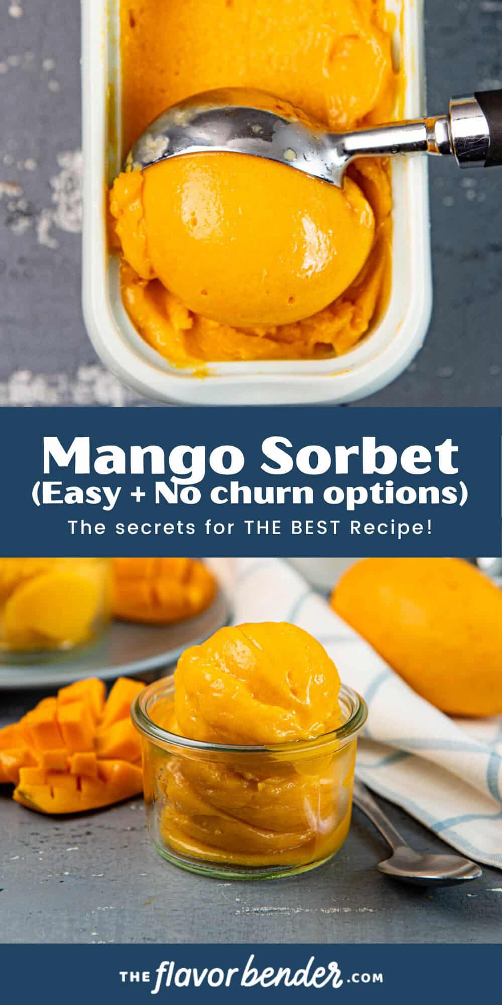 Easy Mango Sorbet Recipe - The Flavor Bender