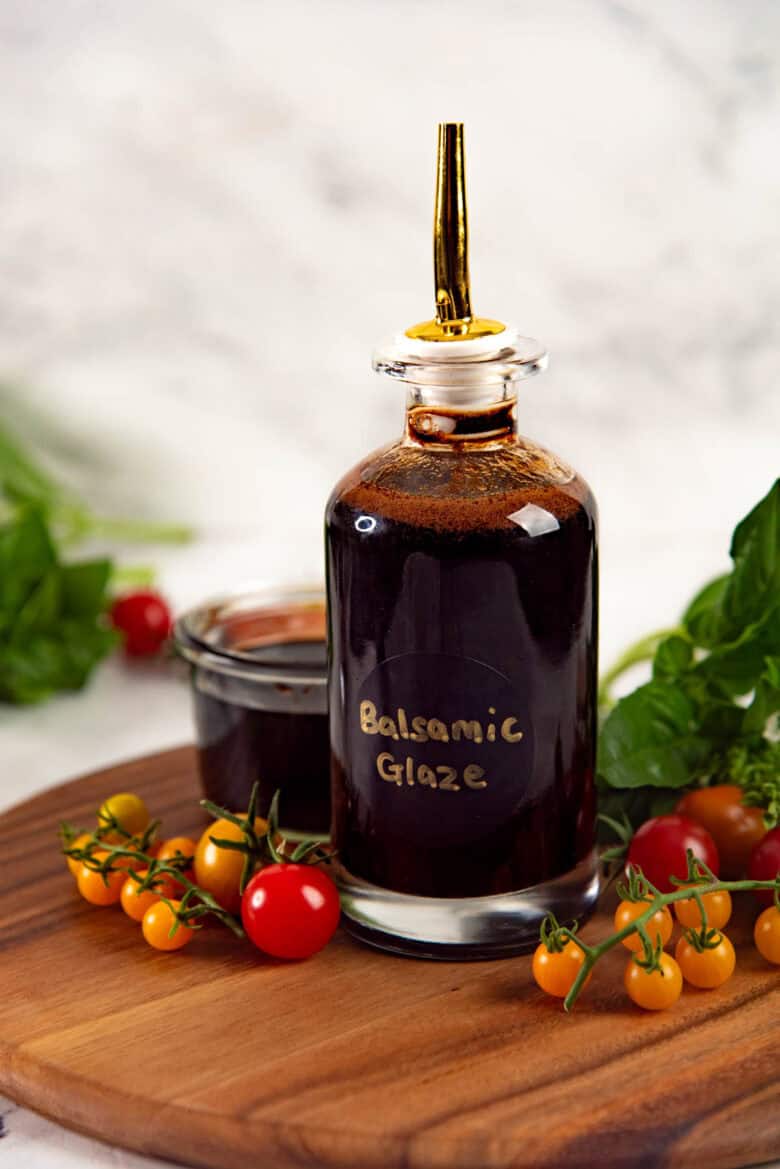 Easy Balsamic Glaze Recipe (Balsamic Reduction) - The Flavor Bender
