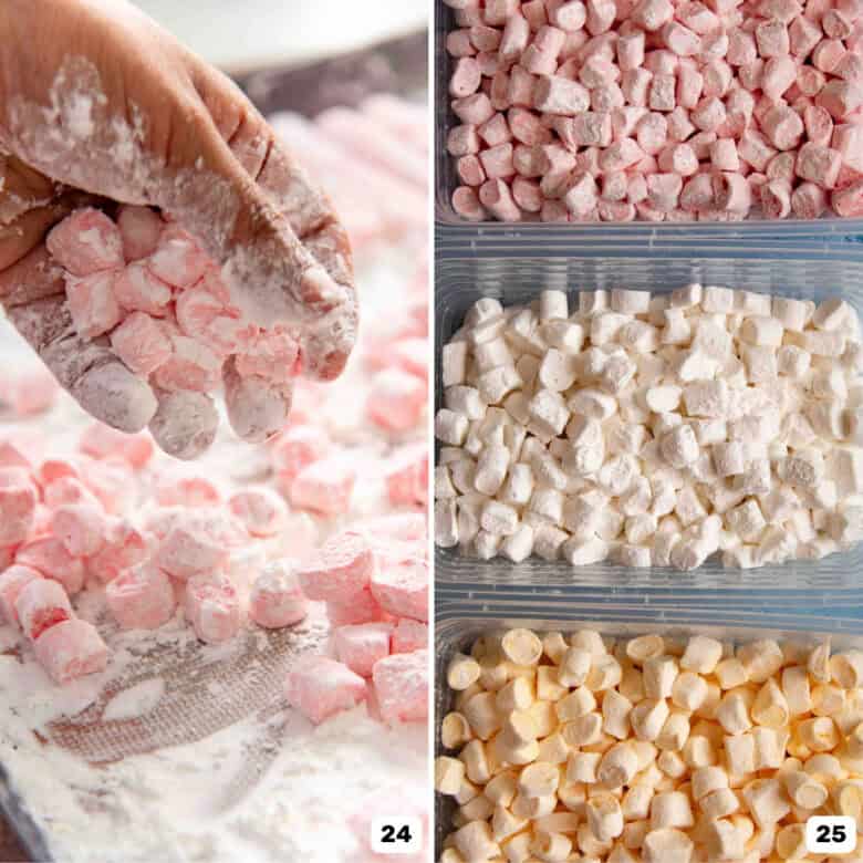 Homemade Mini Marshmallows (Piped Marshmallows) - The Flavor Bender