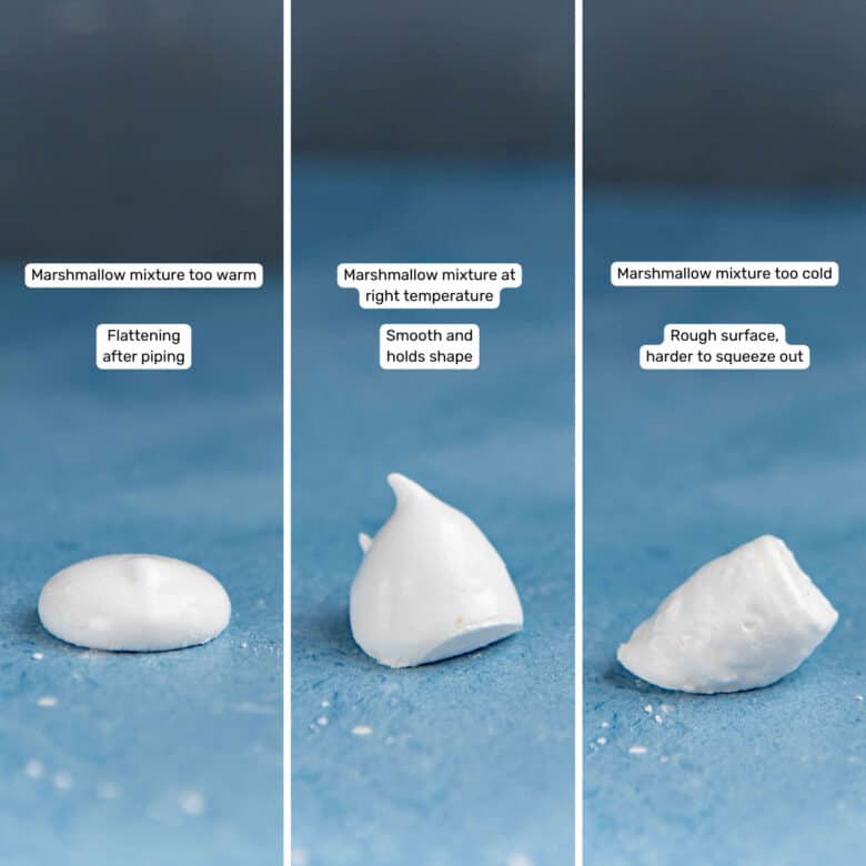Homemade Mini Marshmallows (Piped Marshmallows) - The Flavor Bender