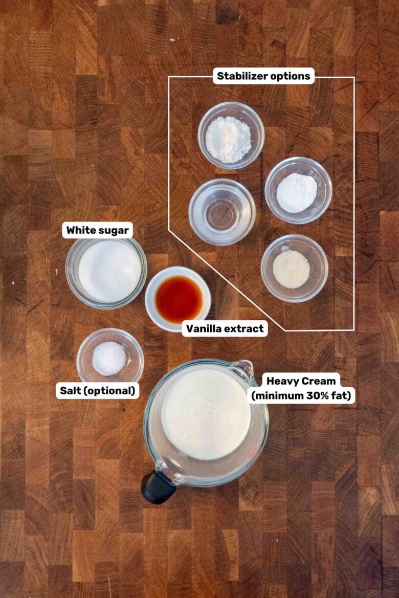 Foolproof Stabilized Whipped Cream (Best Method) - The Flavor Bender