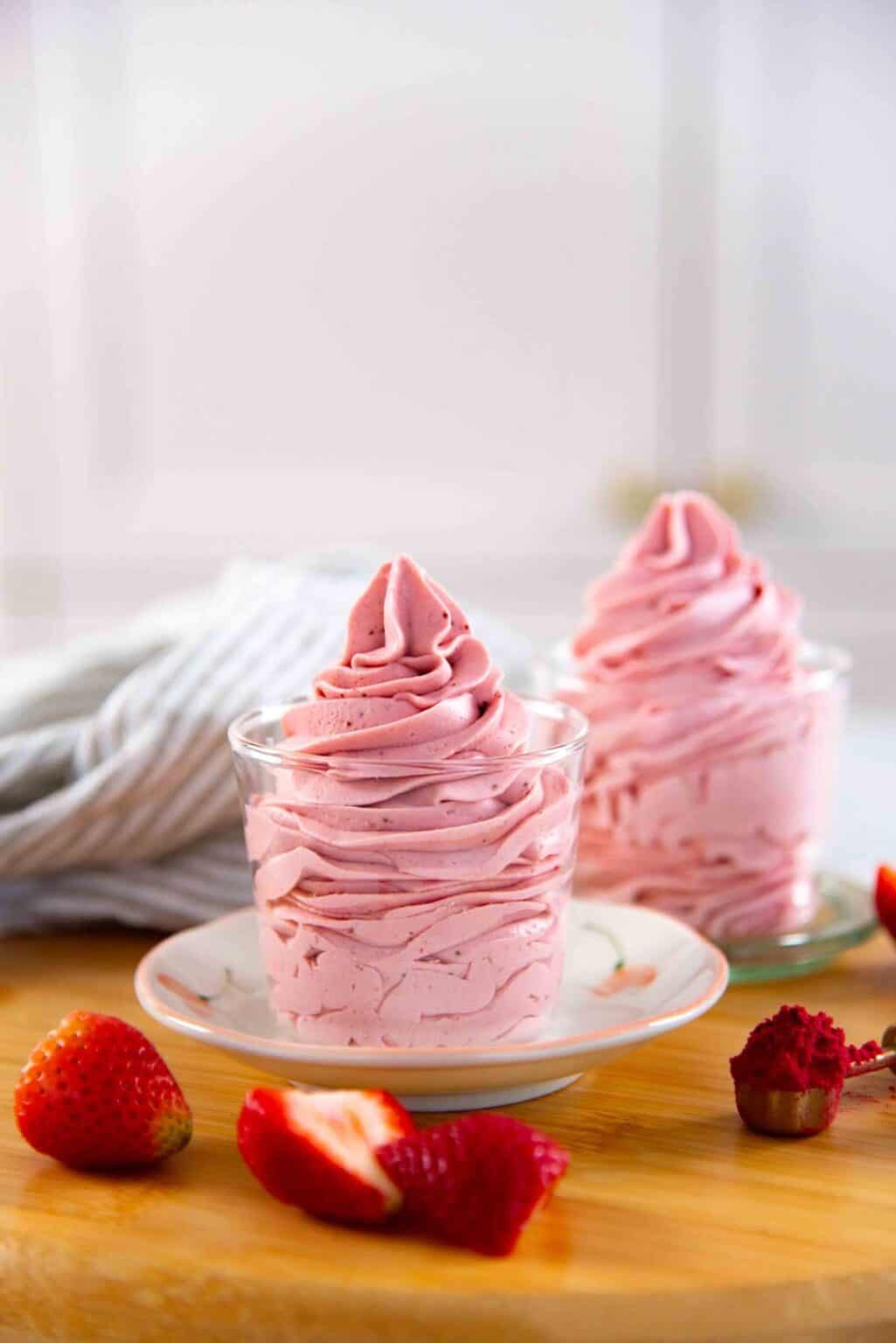 Strawberry Whipped Cream (Two Ways!) - The Flavor Bender